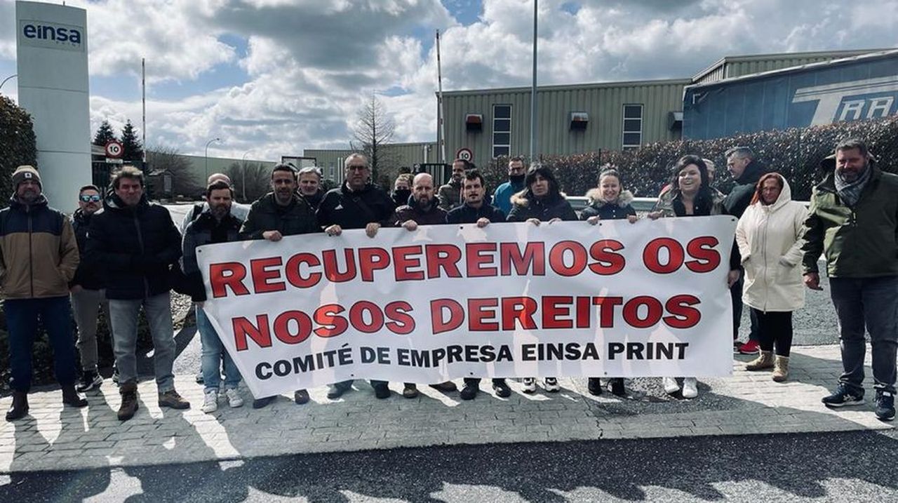 La plantilla de Einsa Print se moviliza por mejoras laborales y salariales