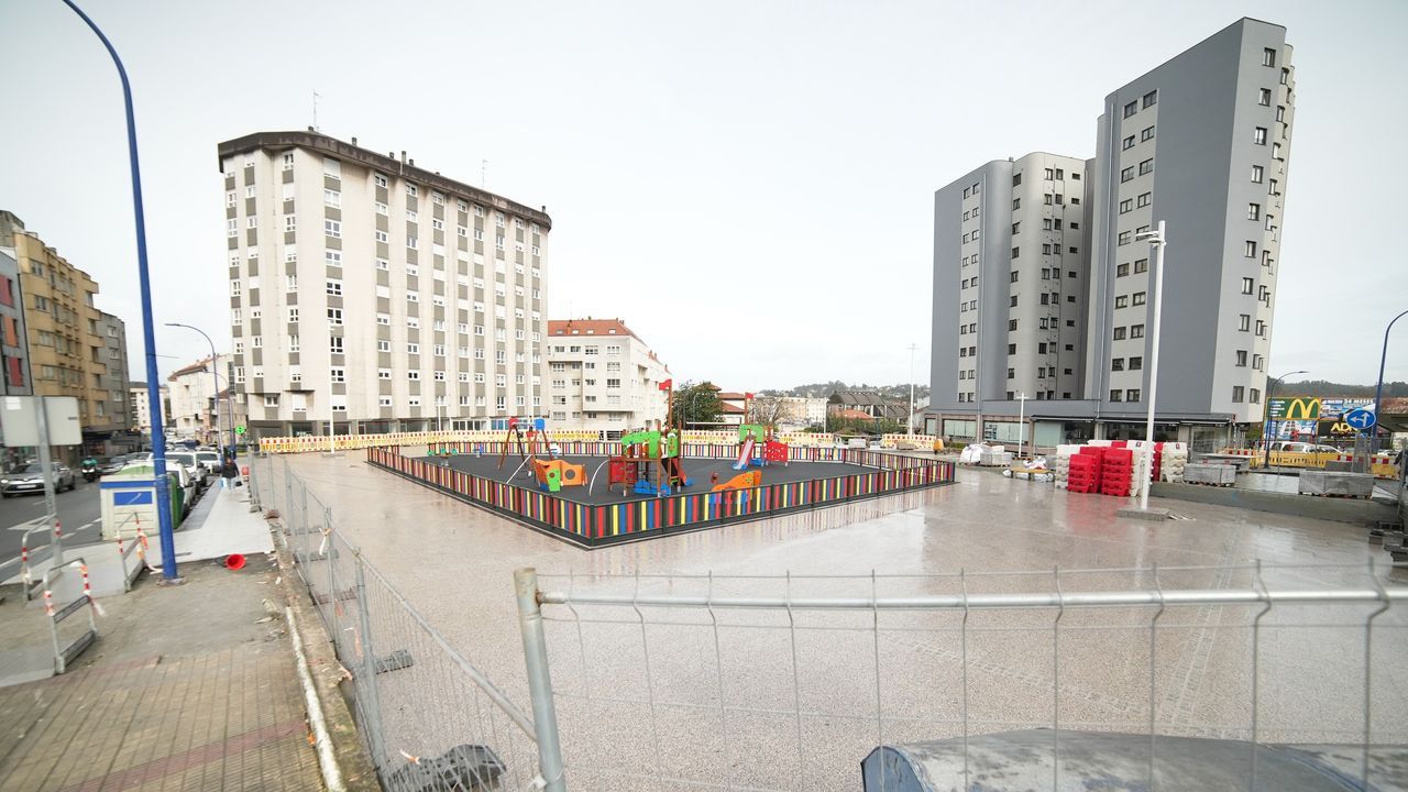 Restricciones desde el lunes por obras en la plaza de Galicia de O Burgo