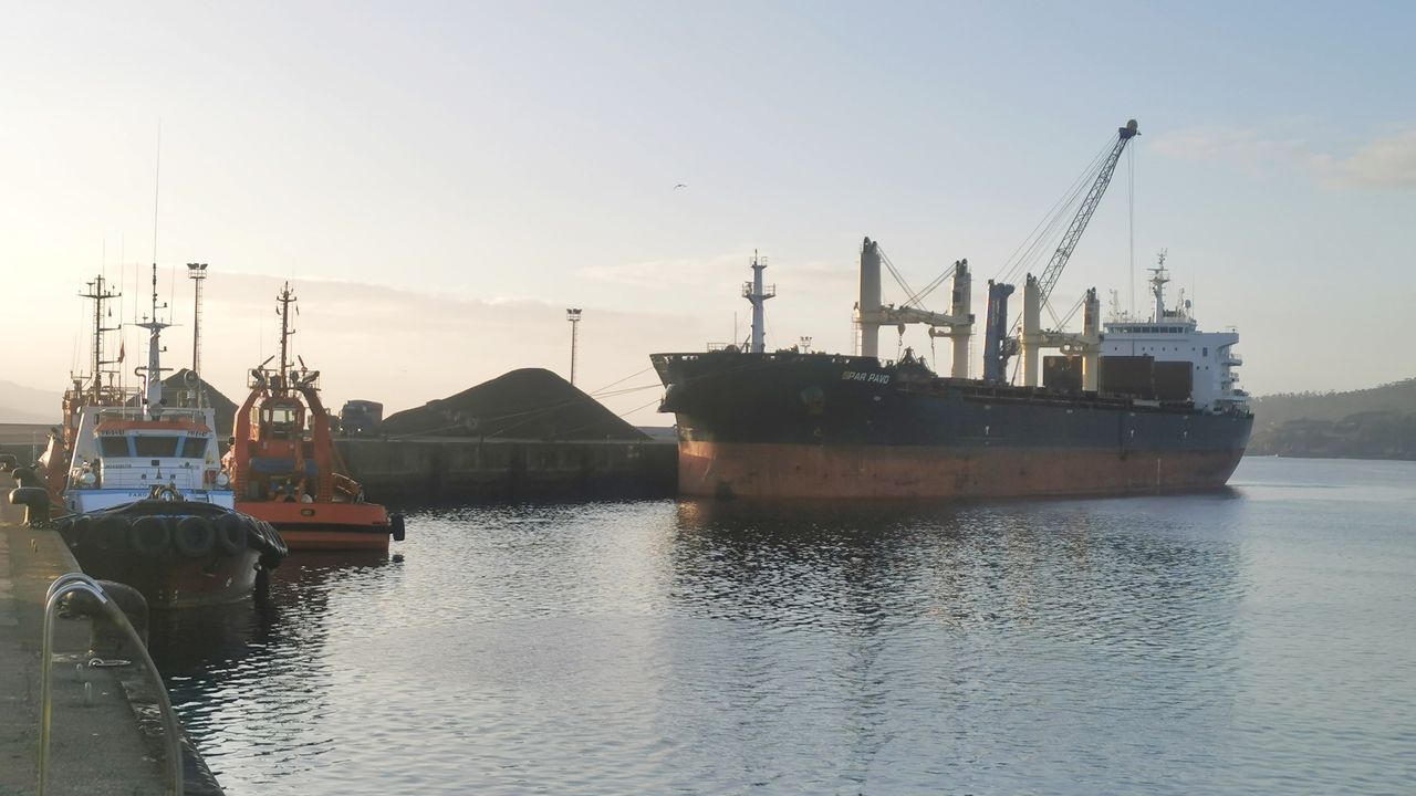 El Spar Pavo, otro gigante de 200 metros de eslora recaló en Brens