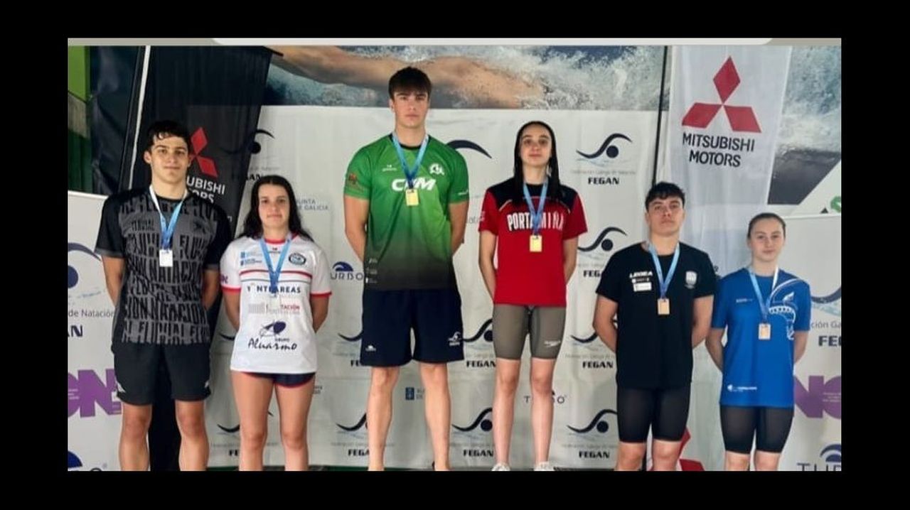 Javier Pontón logró seis medallas en el Gallego júnior y absoluto