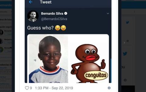 Bernardo Silva podría ser castigado por su tuit comparando a Mendy con ...