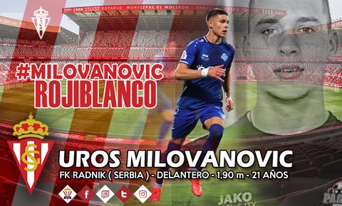 Oficial: El Sporting ficha a Uros Milovanovic