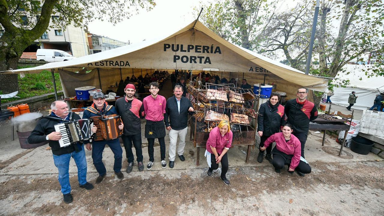 Festa do Costelar en el Campo da Feira de la localidad estradense