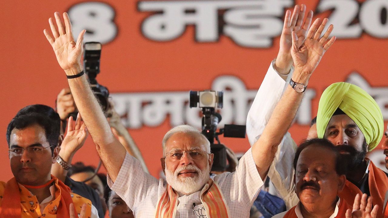 Narendra Modi y su partido celebran la victoria en las elecciones ...