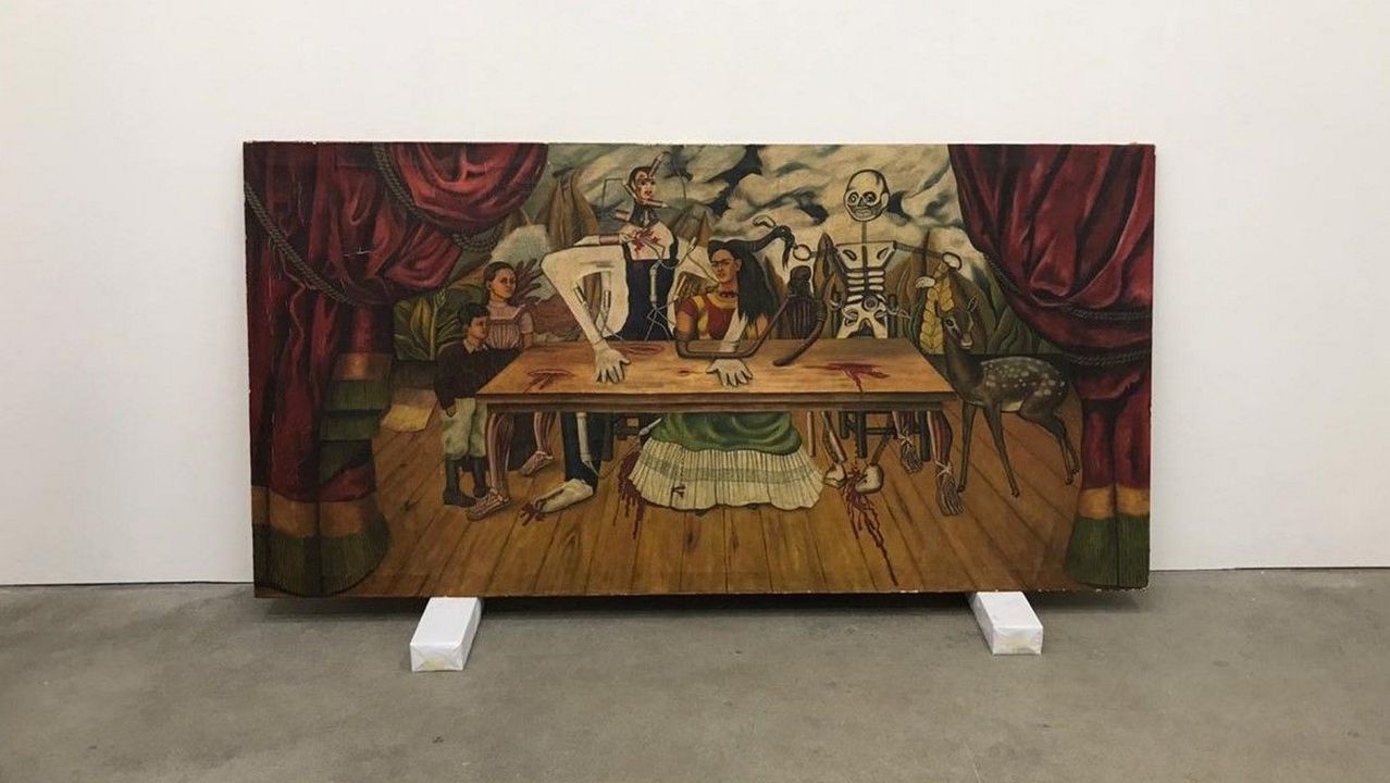 Frida Kahlo's great lost paiting "The Wounded Table" appears and goes ...