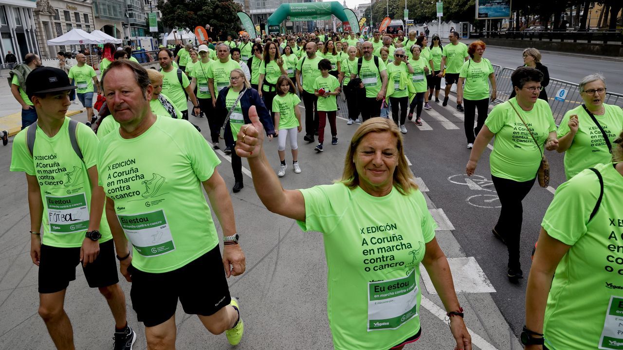 Andaina y actividades solidarias contra el cáncer en A Coruña