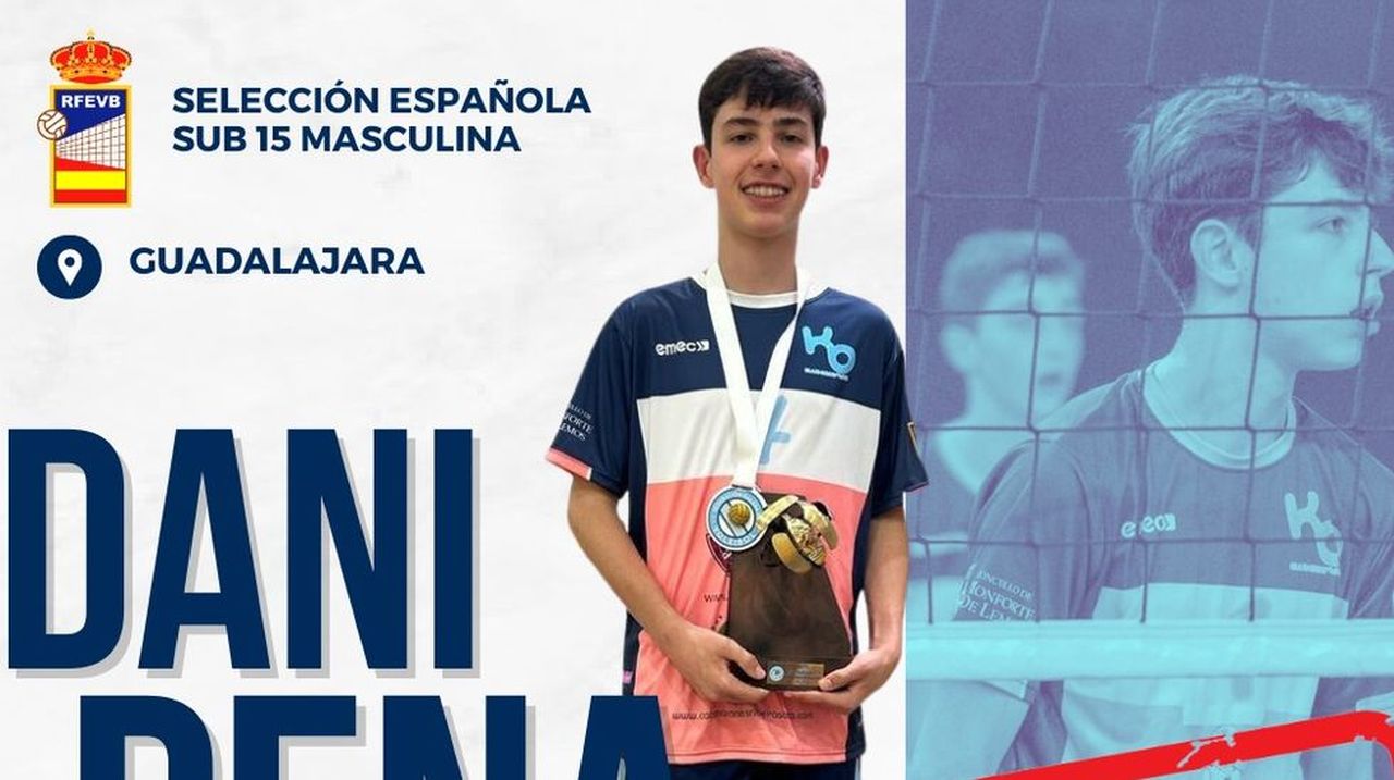 Dani Pena, a la selección española sub-15 de volei