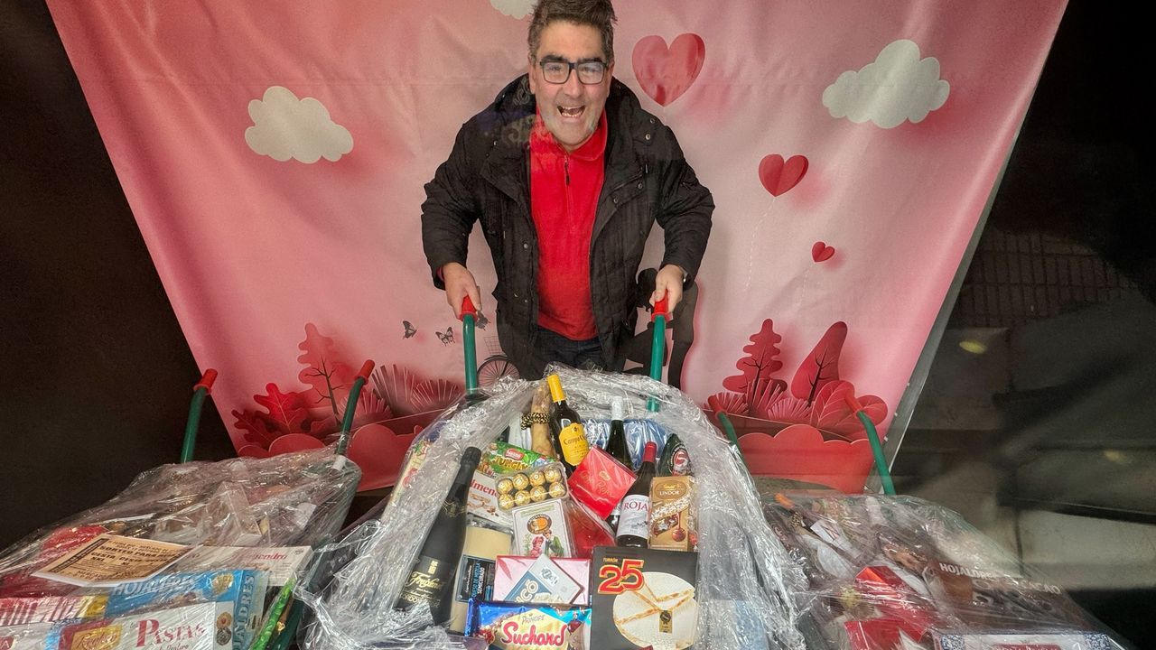 Cestas de Navidad que van sobre ruedas