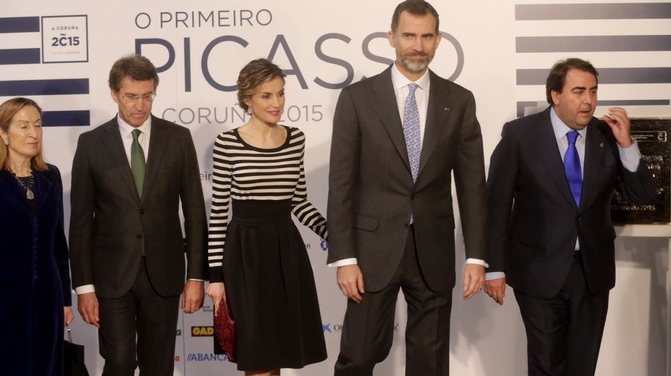 Los Reyes inauguran en A Coruña la exposición «El primer Picasso»