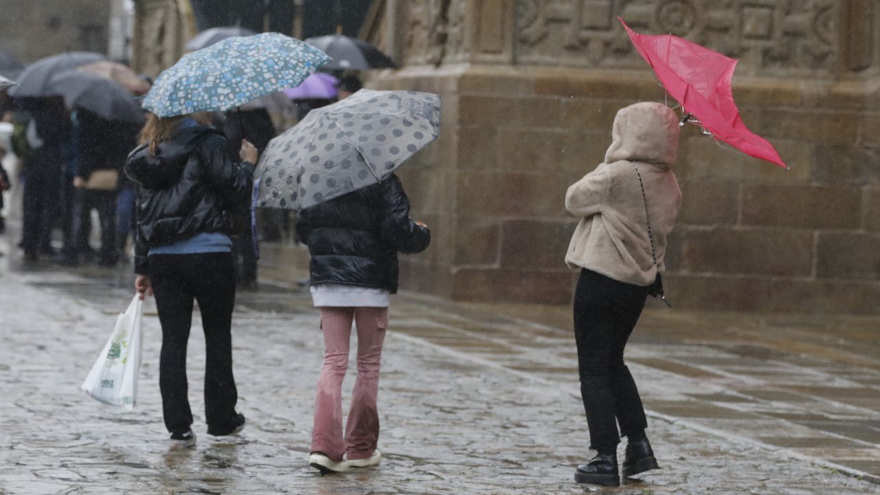 Chaparrones y nieve antes del anticiclón