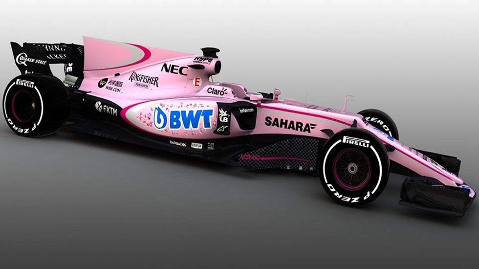 Así será el primer coche rosa de la Fórmula 1