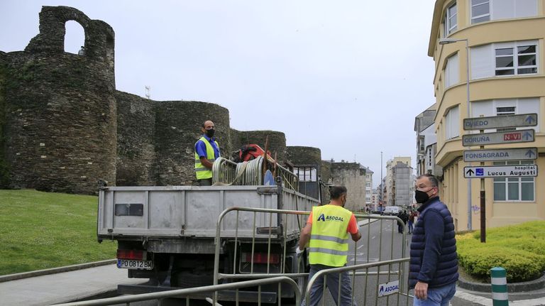 La nueva movilidad en Lugo, tras la peatonalización de A Mosqueira