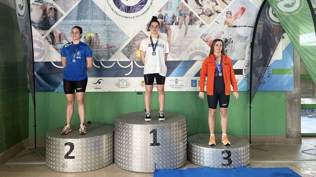 Eva Feijoo y José Moure llevan al Salvour a los podios gallegos