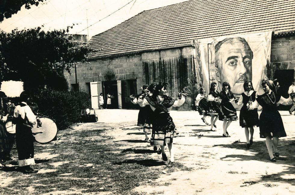 Celebración franquista do 18 de xullo en Moaña
