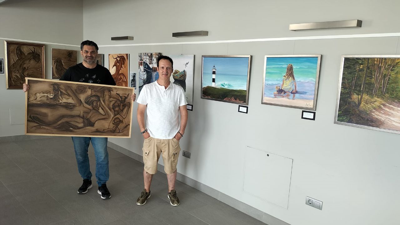Ángel Picos y Diego Pérez Dopico exponen en el hotel Herbeira, en Cedeira
