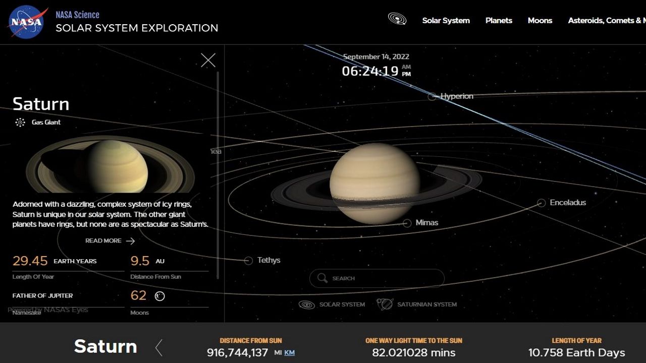 La NASA y Google lanzan una herramienta para viajar por el espacio sin ...