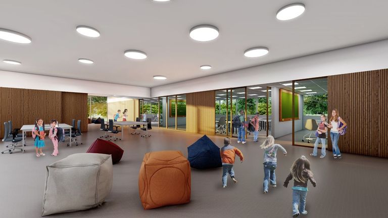 Así serán los colegios gallegos: colores claros, aulas más grandes ...