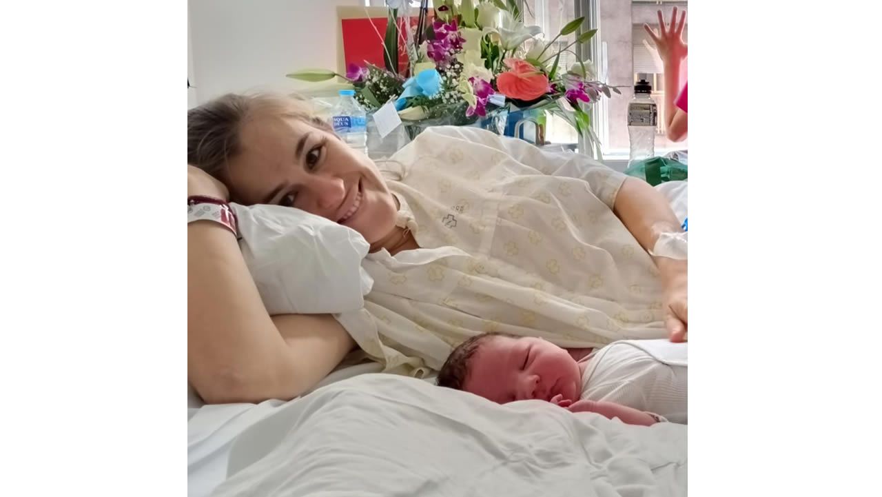 Micaela, quinto hijo a los 35 años: «Ha sido mi mejor parto»