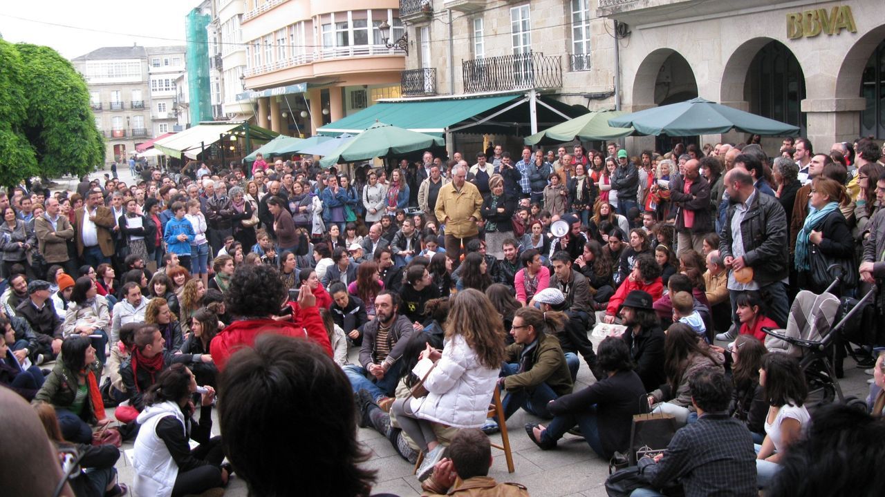 Os galegos que participaron no 15M