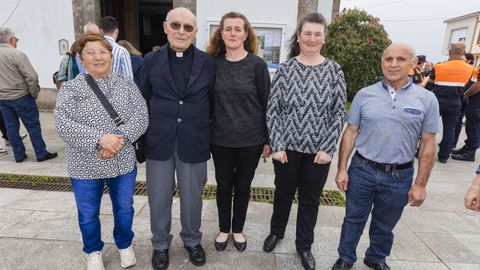 Despedida y recibimiento a la vez en Agualada, Coristanco