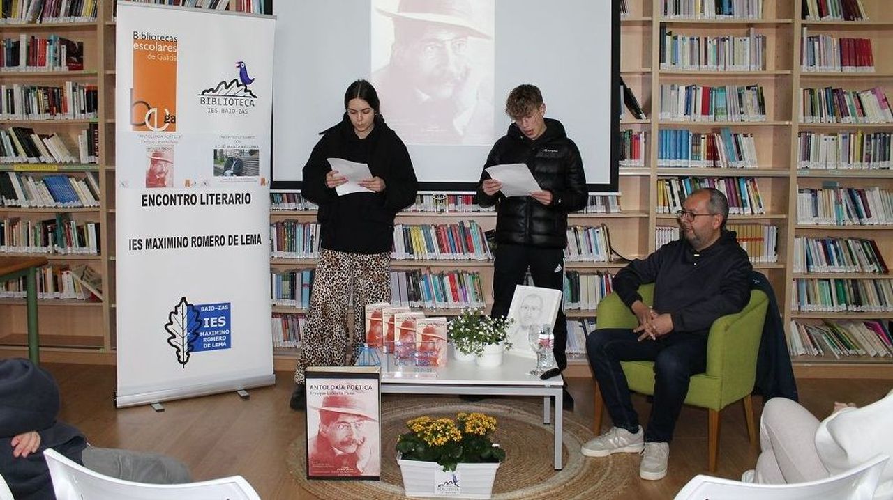 Rei Lema divulgó la figura de Labarta Pose entre alumnado baiés