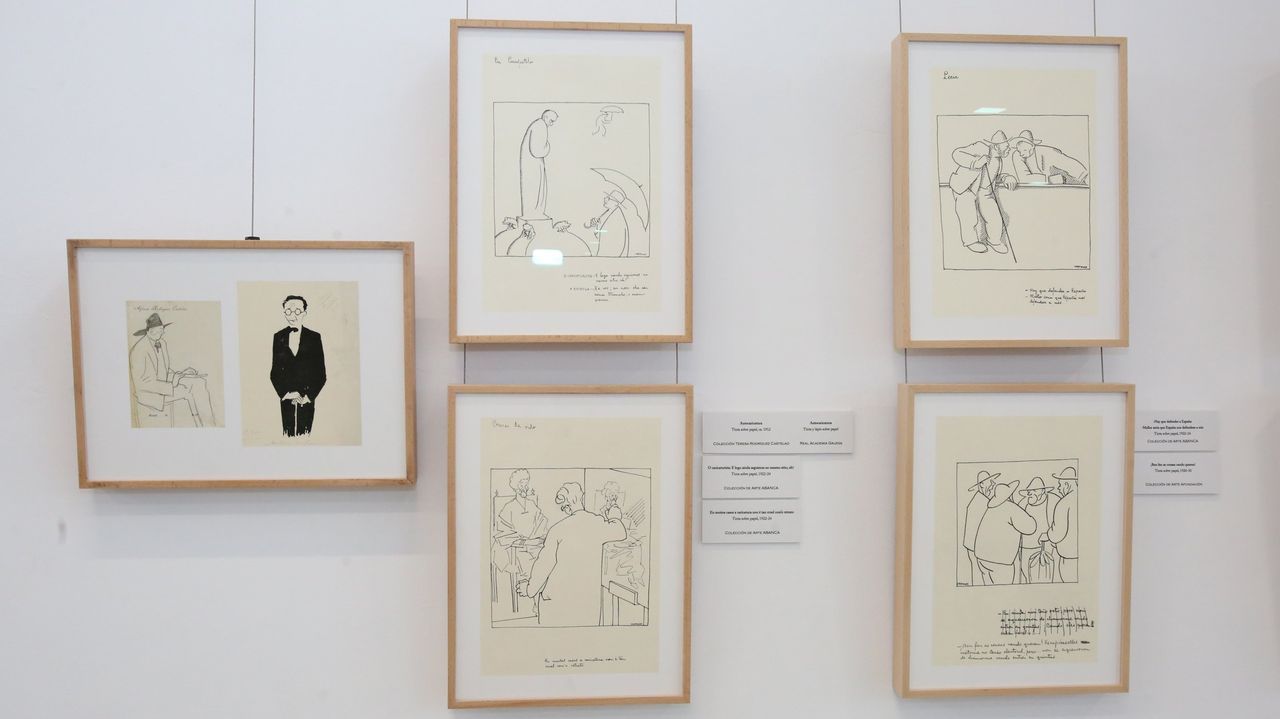 A exposición «Castelao grafista (facsímile)» chega a Pontecesures