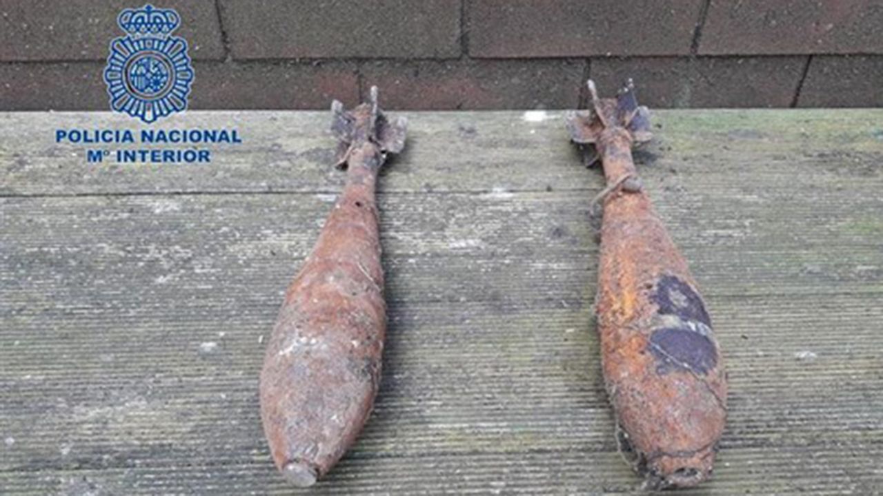 Desactivadas dos granadas de mortero de la Guerra Civil en Oviedo