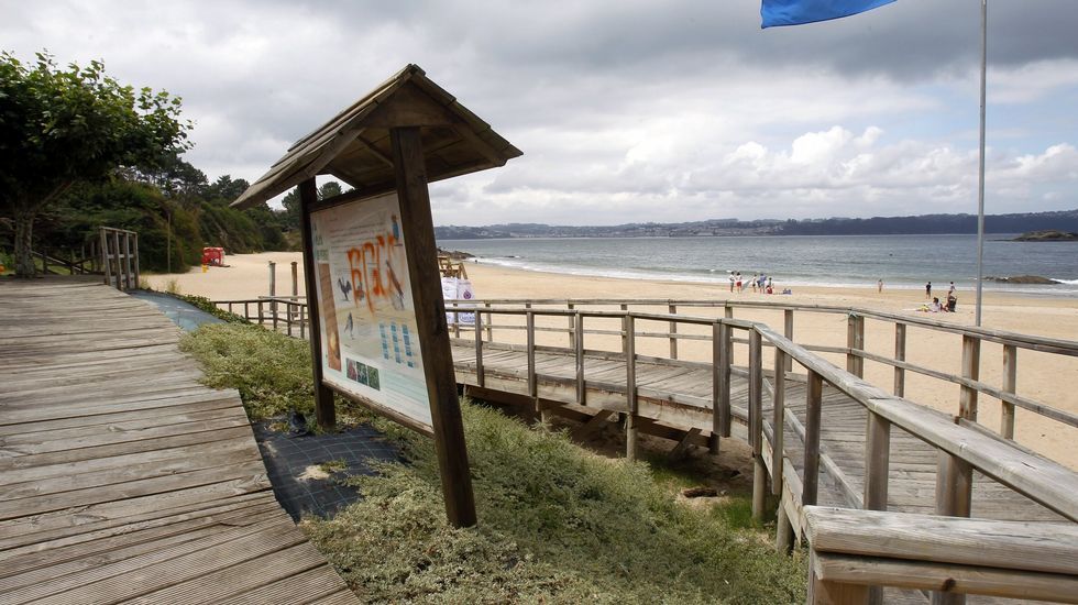 El paseo de la playa de Perbes