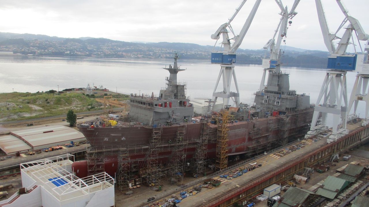 Navantia volverá a las gradas vacías al botar su último buque en Ferrol